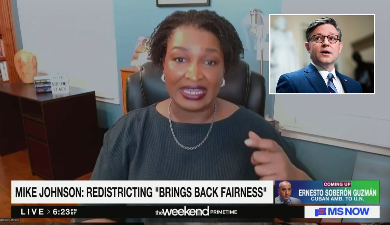 Stacey Abrams accuses Mike Johnson of celebrating the ‘return of Jim Crow’