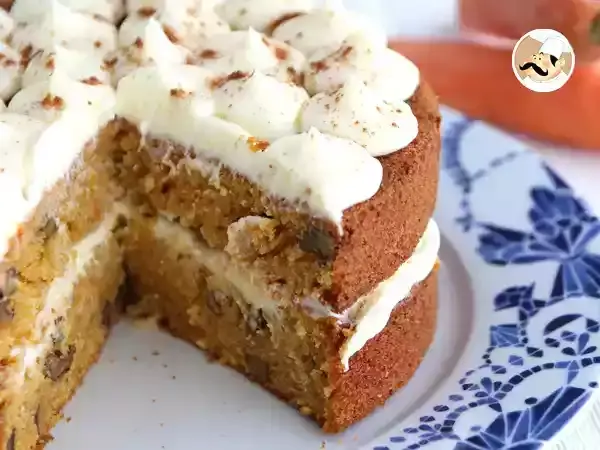 Tarta de zanahoria y nueces, carrot cake
