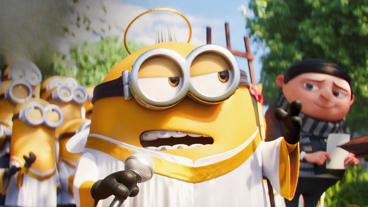 A supervillain funeral: Minions The Rise of Gru