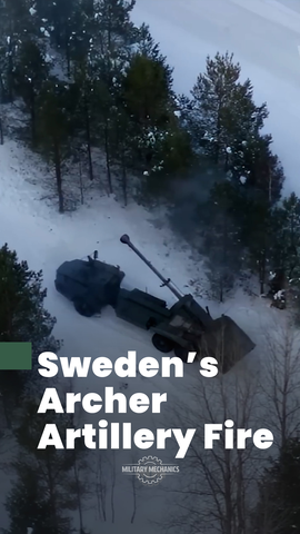 Watch Sweden’s Archer artillery fire & escape fast