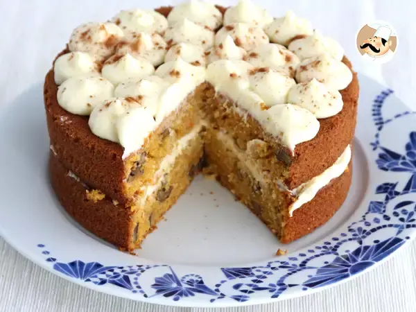 Tarta de zanahoria y nueces, carrot cake