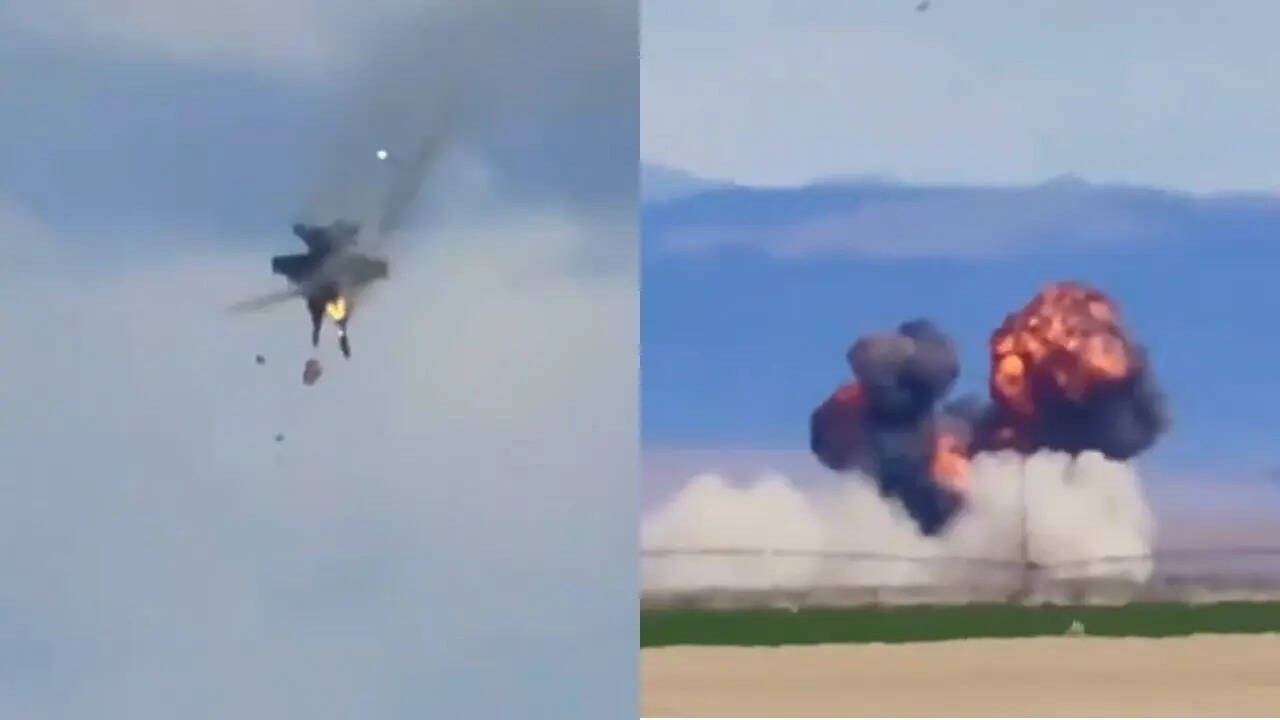 Gunfighter Skies air show plane crash video: US Navy Super Hornet ...