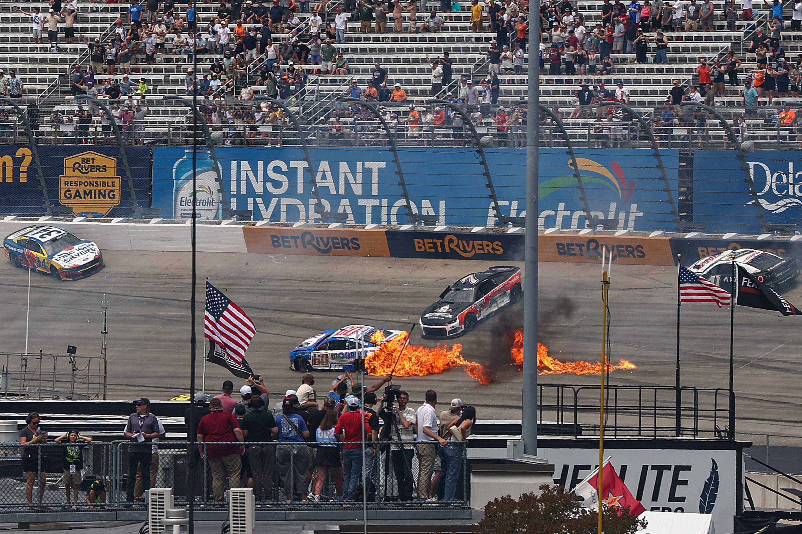NASCAR All-Star Race's first segment ends like it started — with a crash