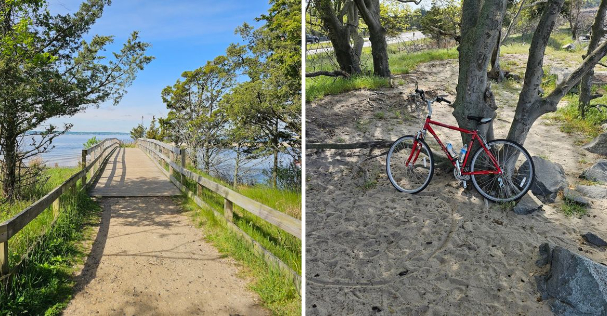 This bike path in New Jersey combines waterfront beauty with skyline magic