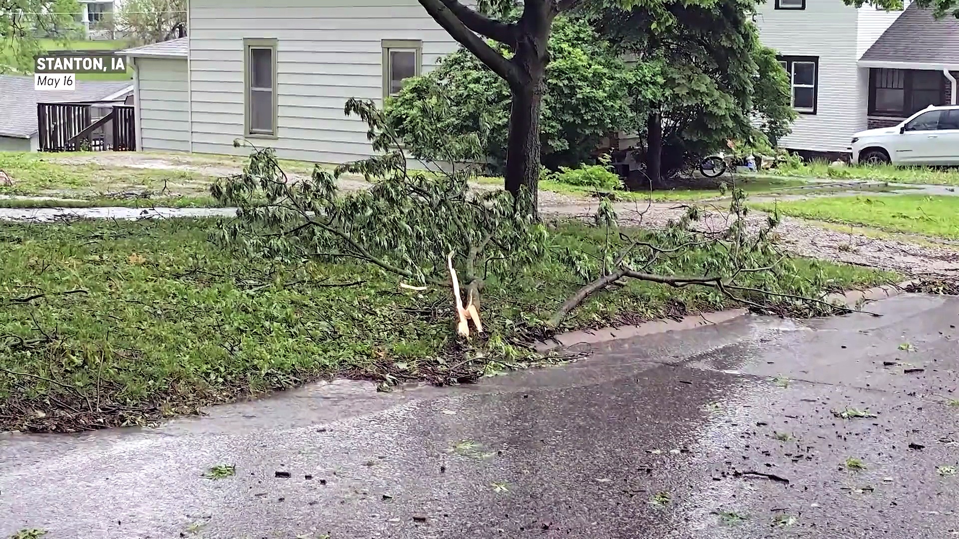 Massive hail, fierce winds slam southwest Iowa