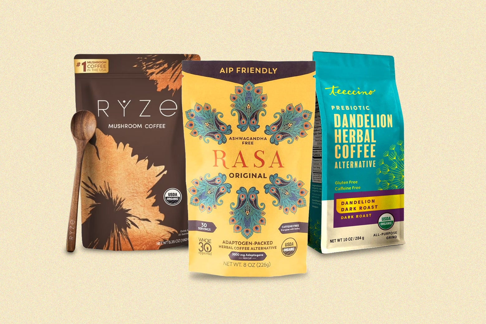 I tried out those weird mushroom and dandelion coffees that are all ...