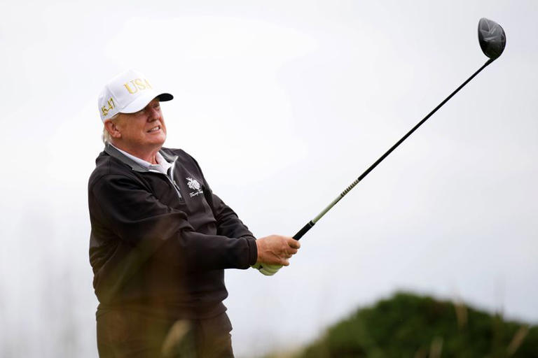 Donald Trump ditches White House faith event for round of golf at his ...