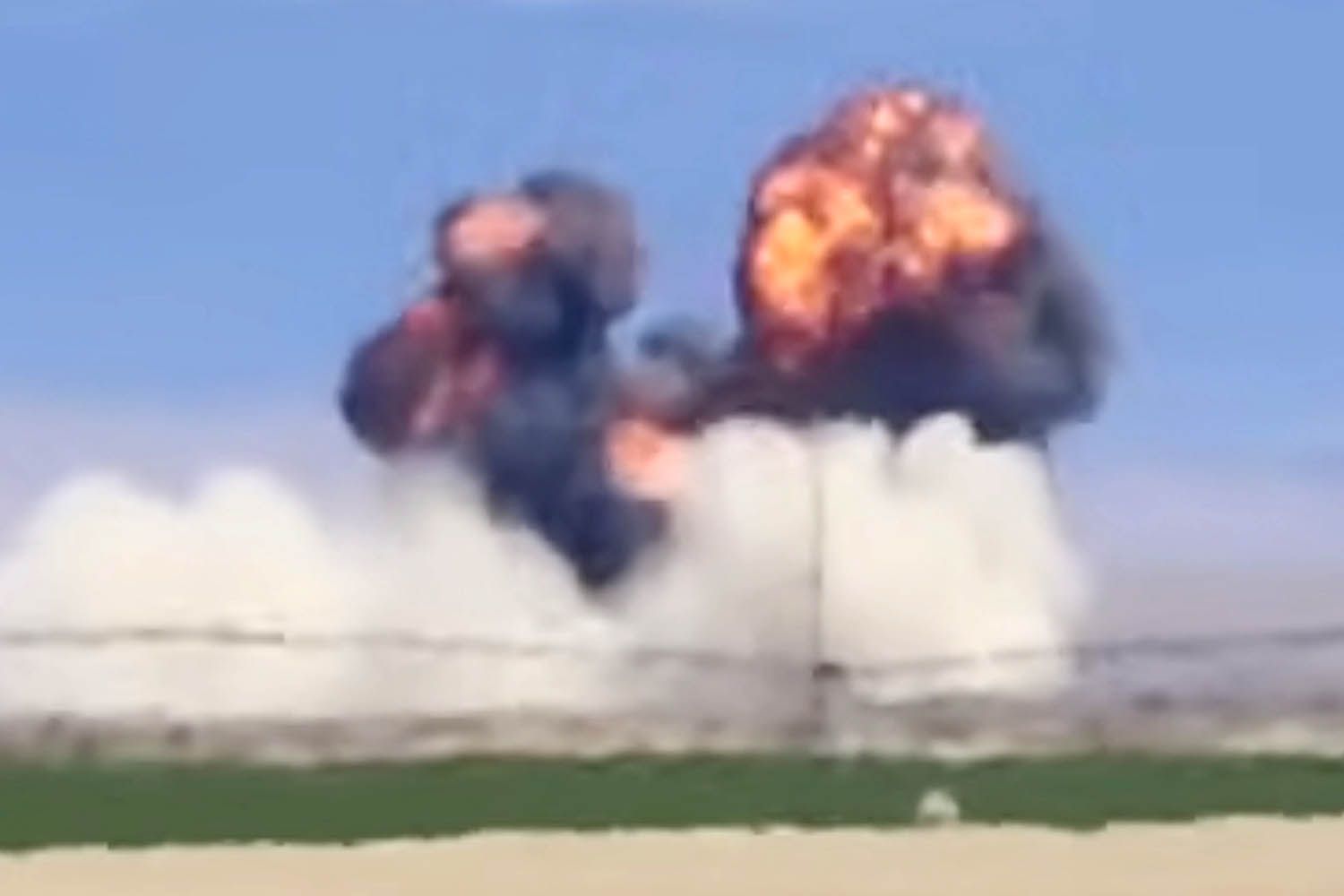 Video shows pilots ejecting in crucial seconds after 2 jets crash mid ...