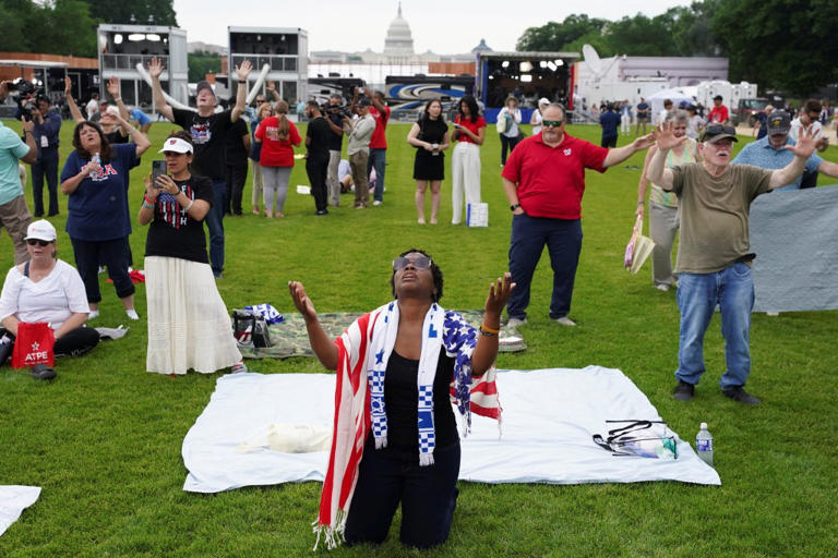 Thousands converge on National Mall for massive religious fest heralded ...