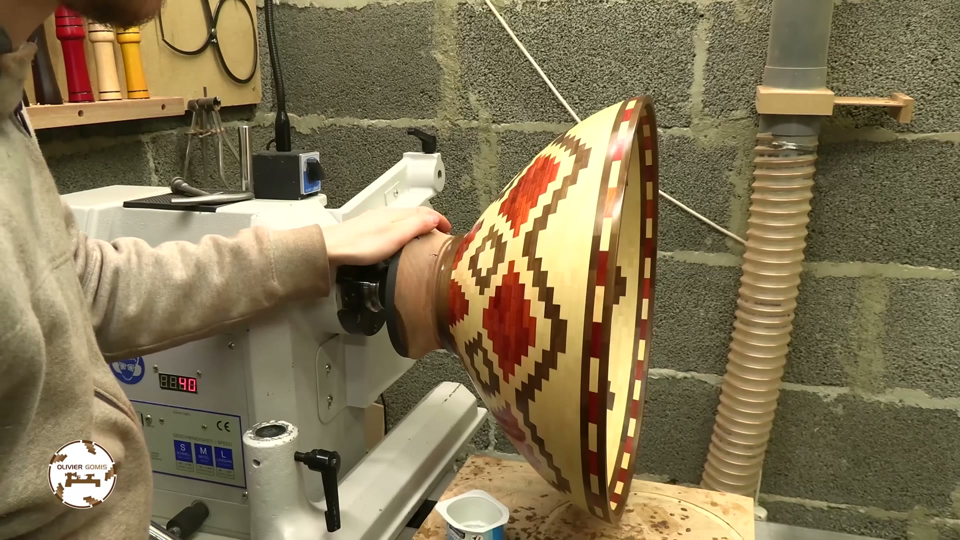 I turned a massive segmented bowl! 🌟