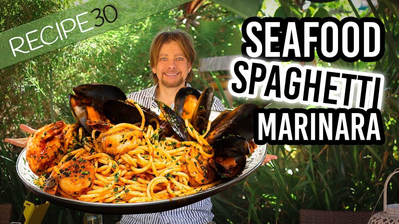 Seafood spaghetti marinara, my version