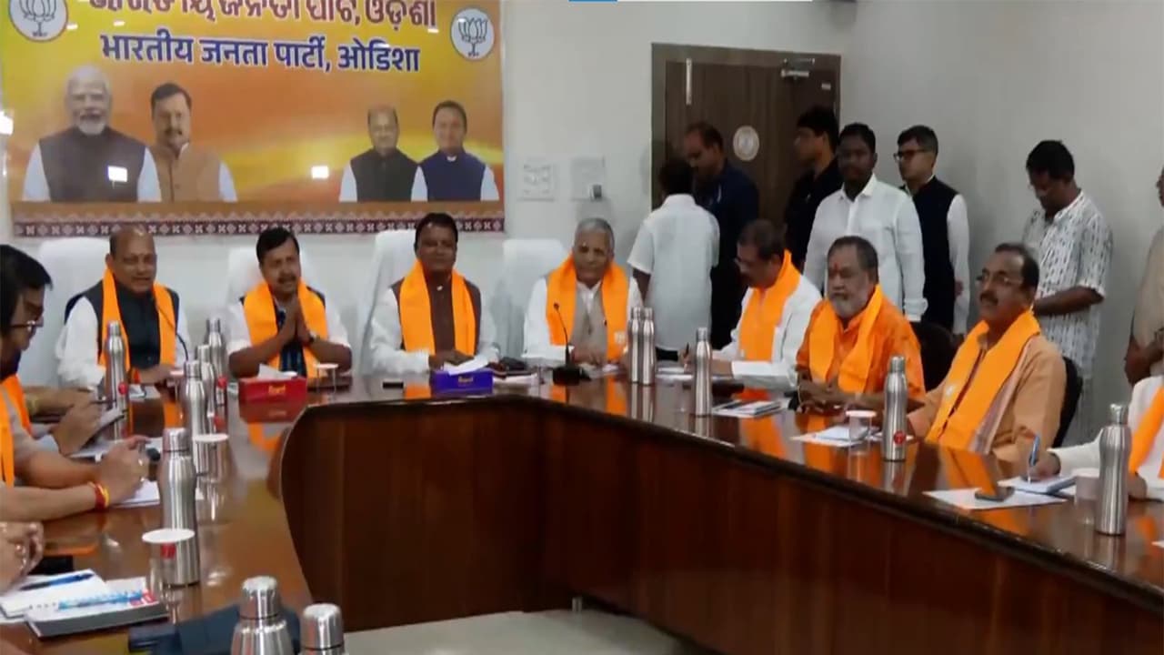 BJP president Nitin Nabin chairs core committee meeting in Odisha