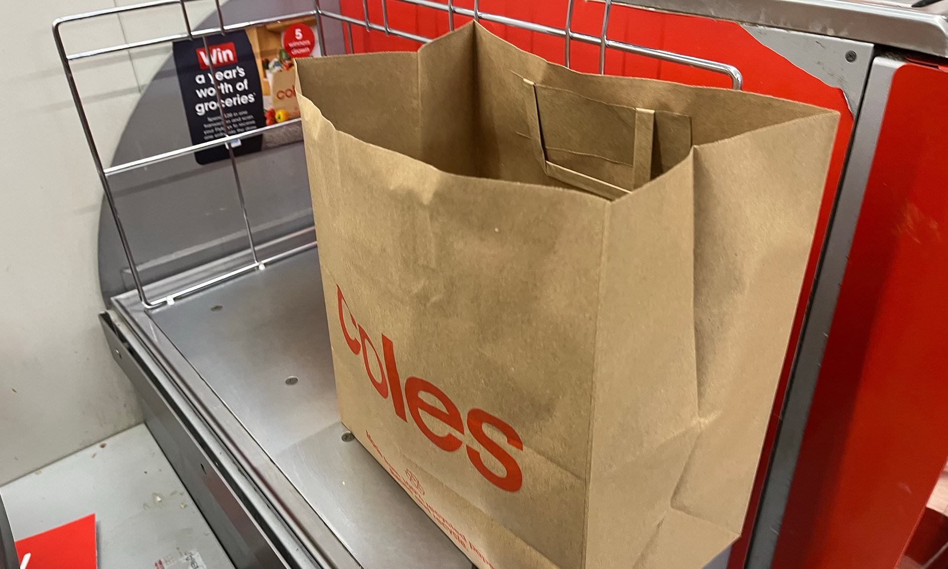Coles shoppers face higher paper bag fee on online orders