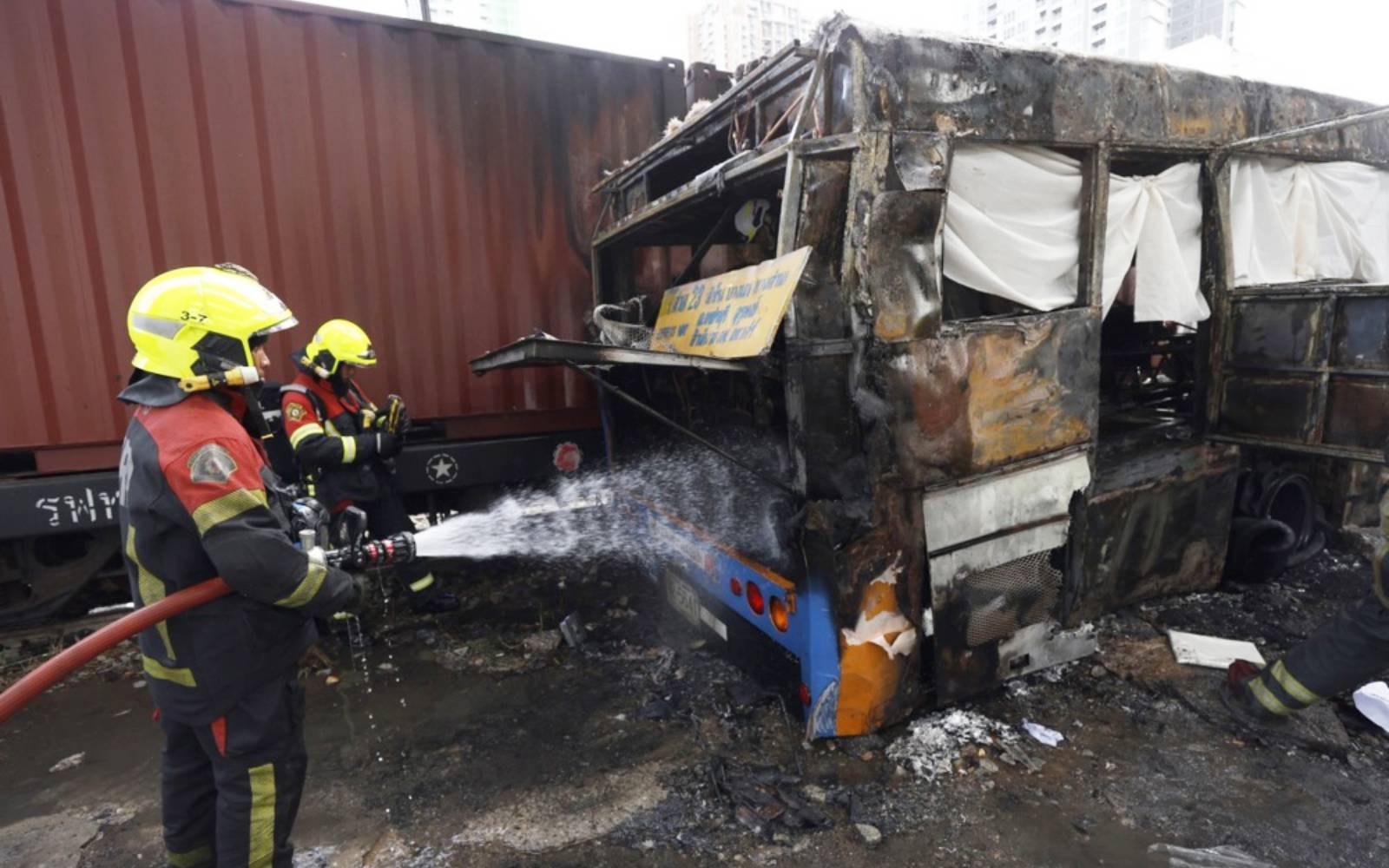 Train driver charged after deadly Bangkok bus collision