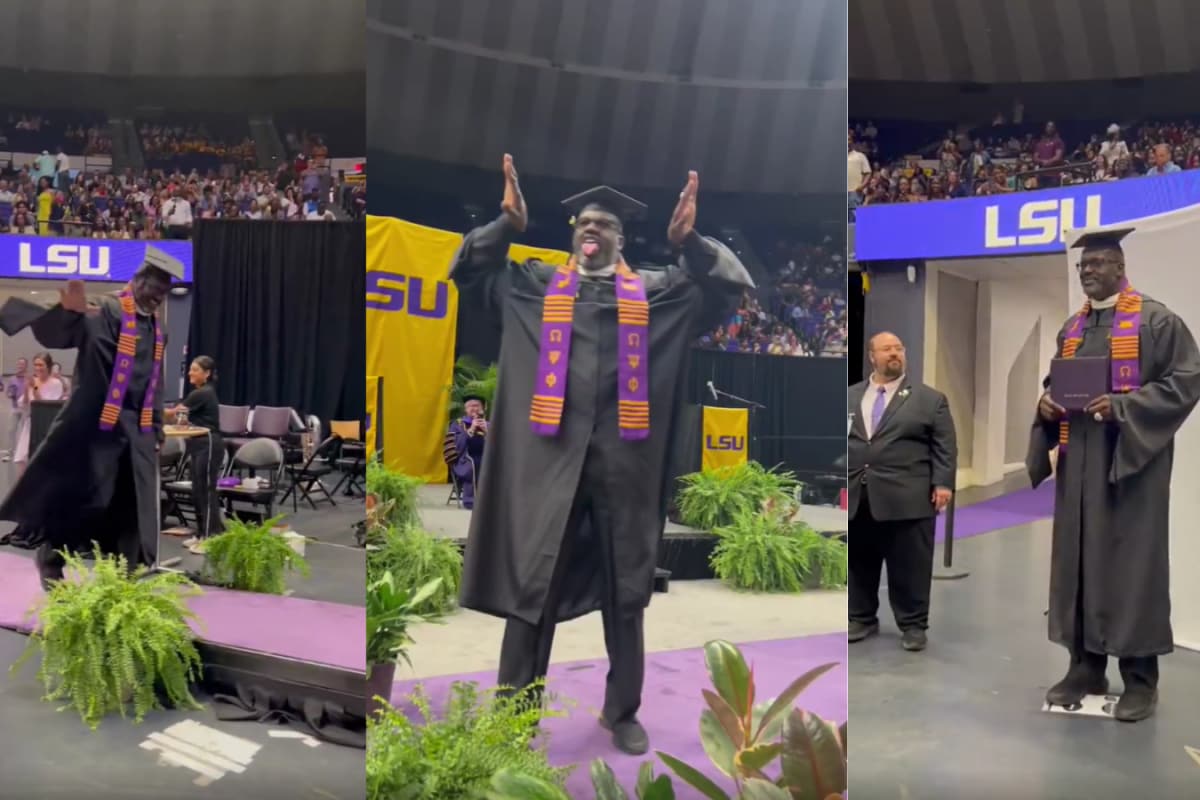 Watch: Crowd Roars As Shaq Earns LSU Master’s Degree 26 Years After NBA ...