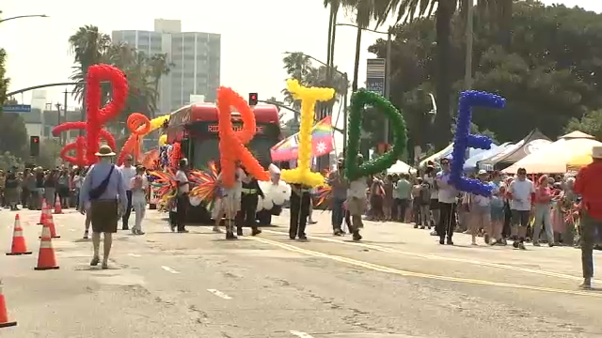 Long Beach Pride Parade marches on as scheduled despite festival ...