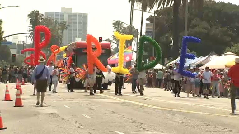 Long Beach Pride Parade marches on as scheduled despite festival ...