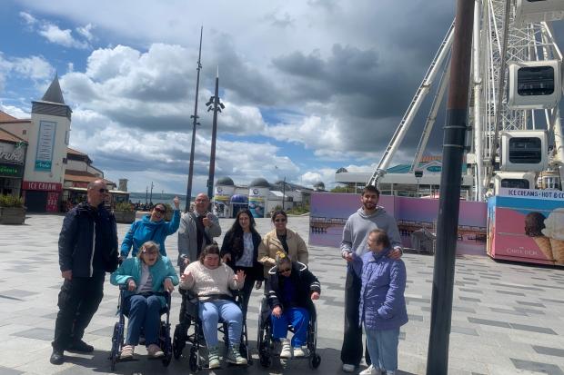 Wallfield residents and staff raise over £1,000 in beach promenade ...
