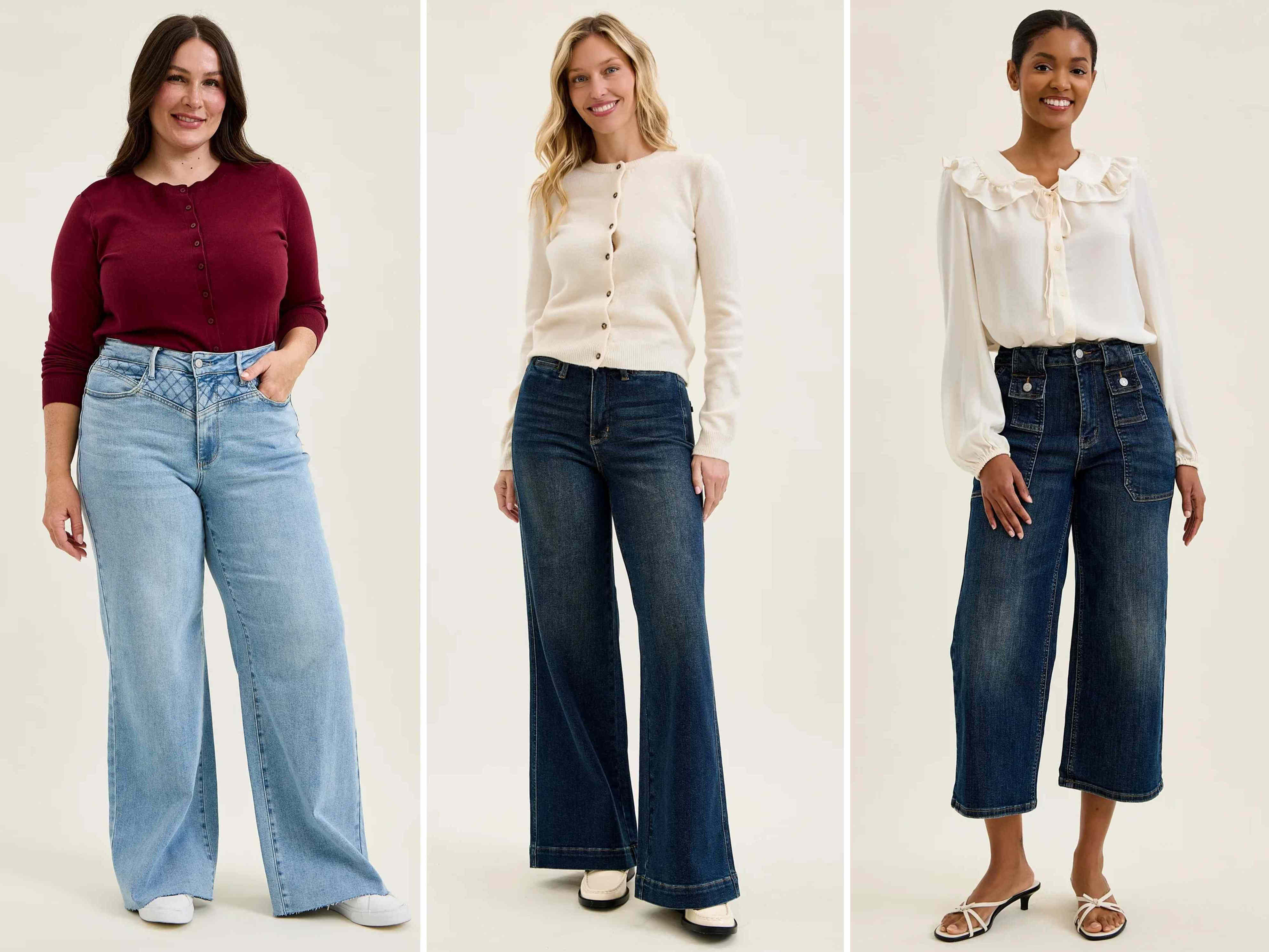 My mom, 66, and I, 32, finally found butt-flattering, wide-leg jeans ...