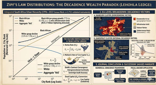 The deceptive curve: why Zipf’s law masks South Africa’s spatial decadence