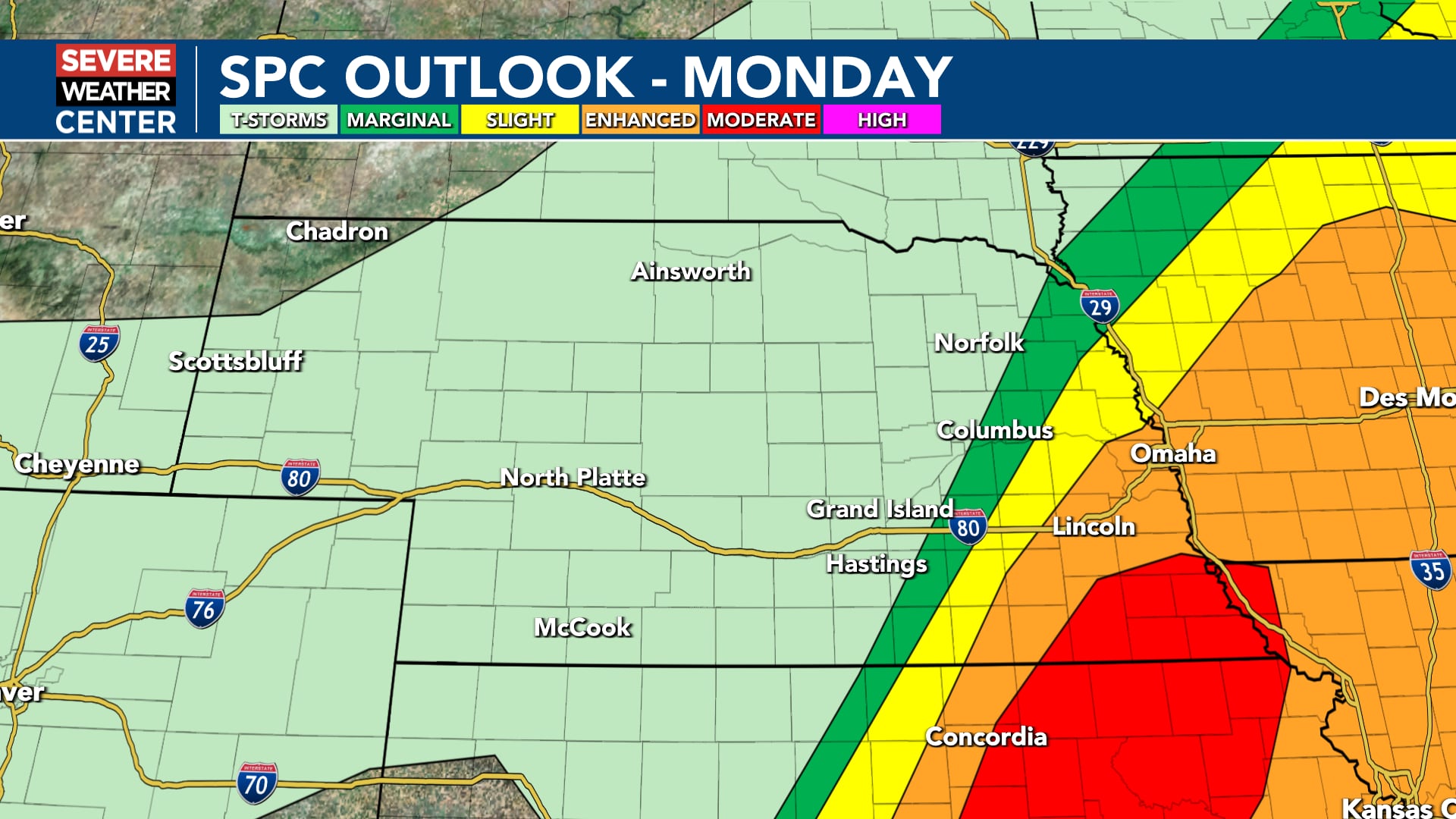 Weather alert days: Dangerous severe storms expected Sunday and Monday