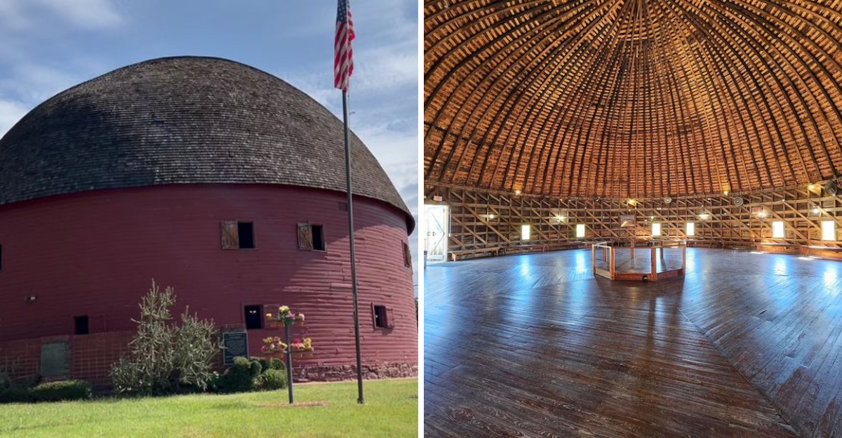 This historic round barn along Route 66 tells a wildly unique Oklahoma ...