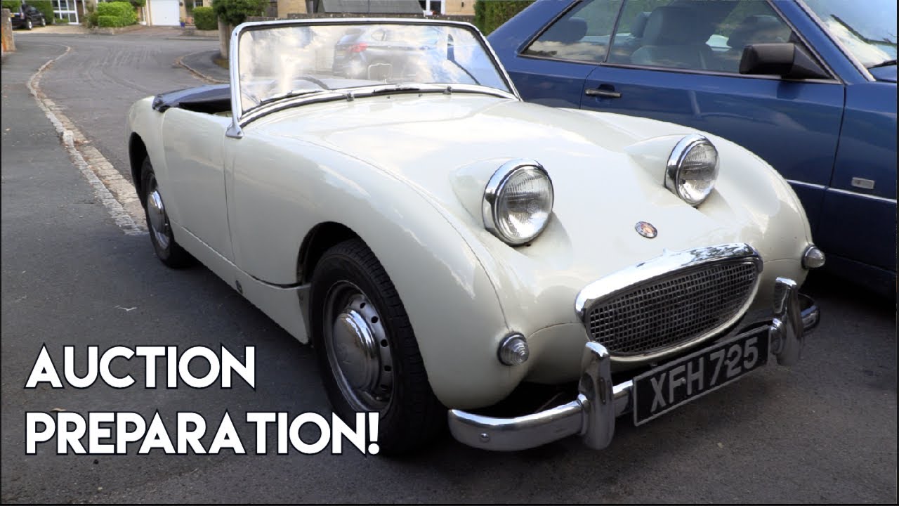 Preparing my Austin Healey Sprite for sale - Fred is going to auction!