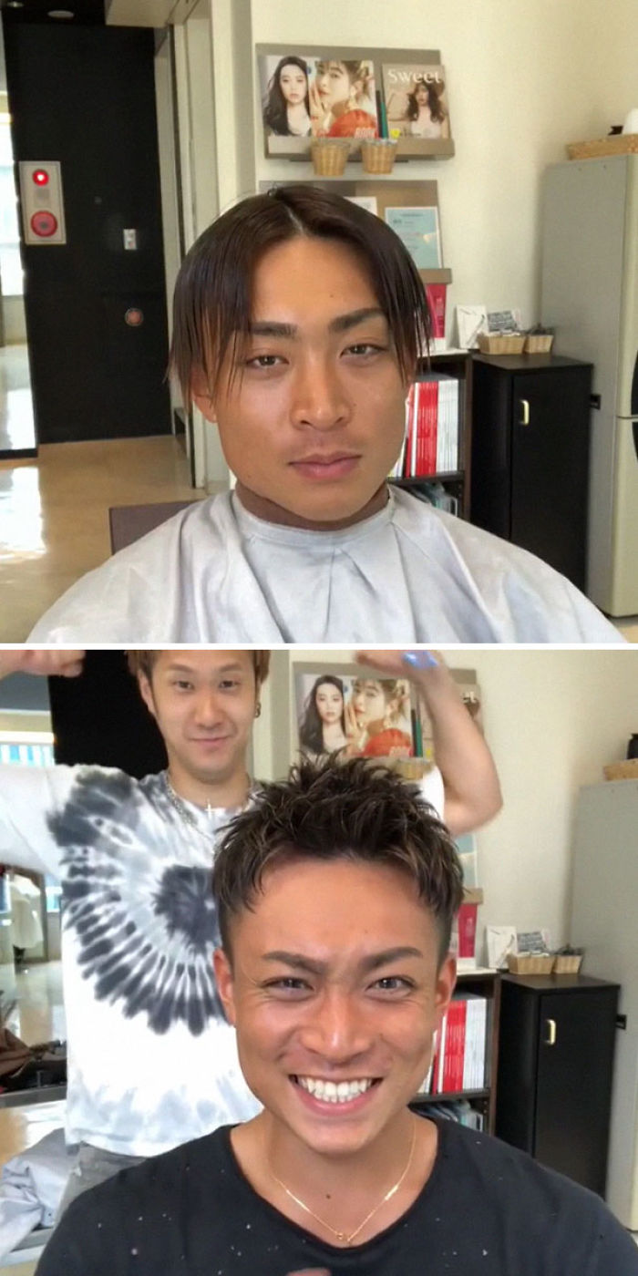 Japanese barber shows just how much difference a good haircut can make