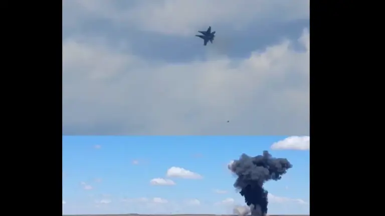 Watch: Two US Navy fighter jets collide midair, fall to ground and ...