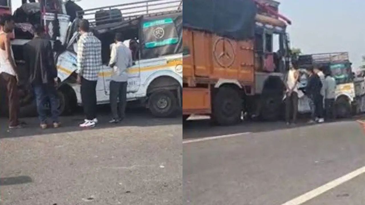 9 killed, 3 injured in head-on collision between truck-Tata Magic in UP ...