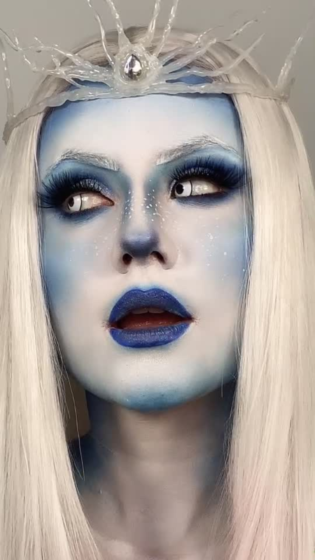 Fantasy makeup secrets behind this Frozen glam transformation