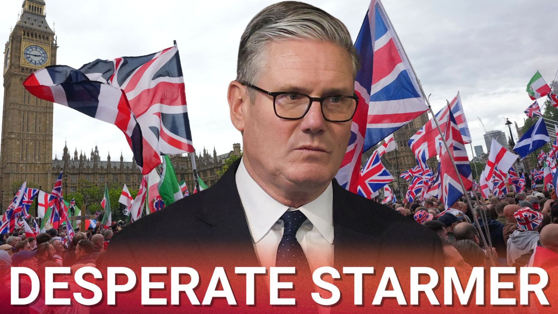 Nick Shirley unleashes on desperate Keir Starmer at UK protest