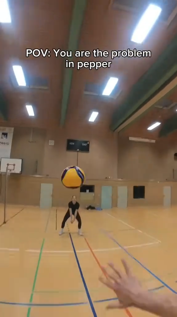 Tag your pepper partner volleyball drill challenge