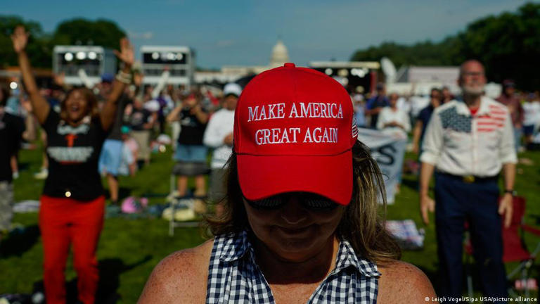 Thousands gather in Washington for America-themed prayer rally