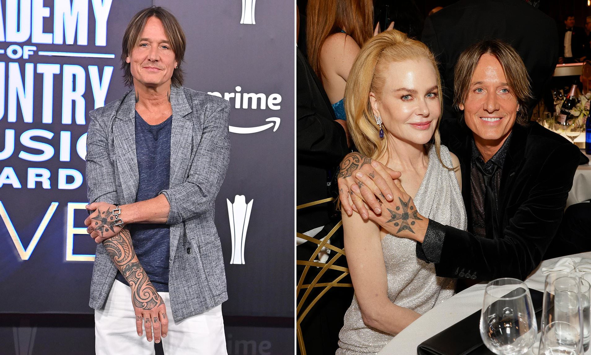 Keith Urban flashes tribute to ex-wife Nicole Kidman as he poses solo ...