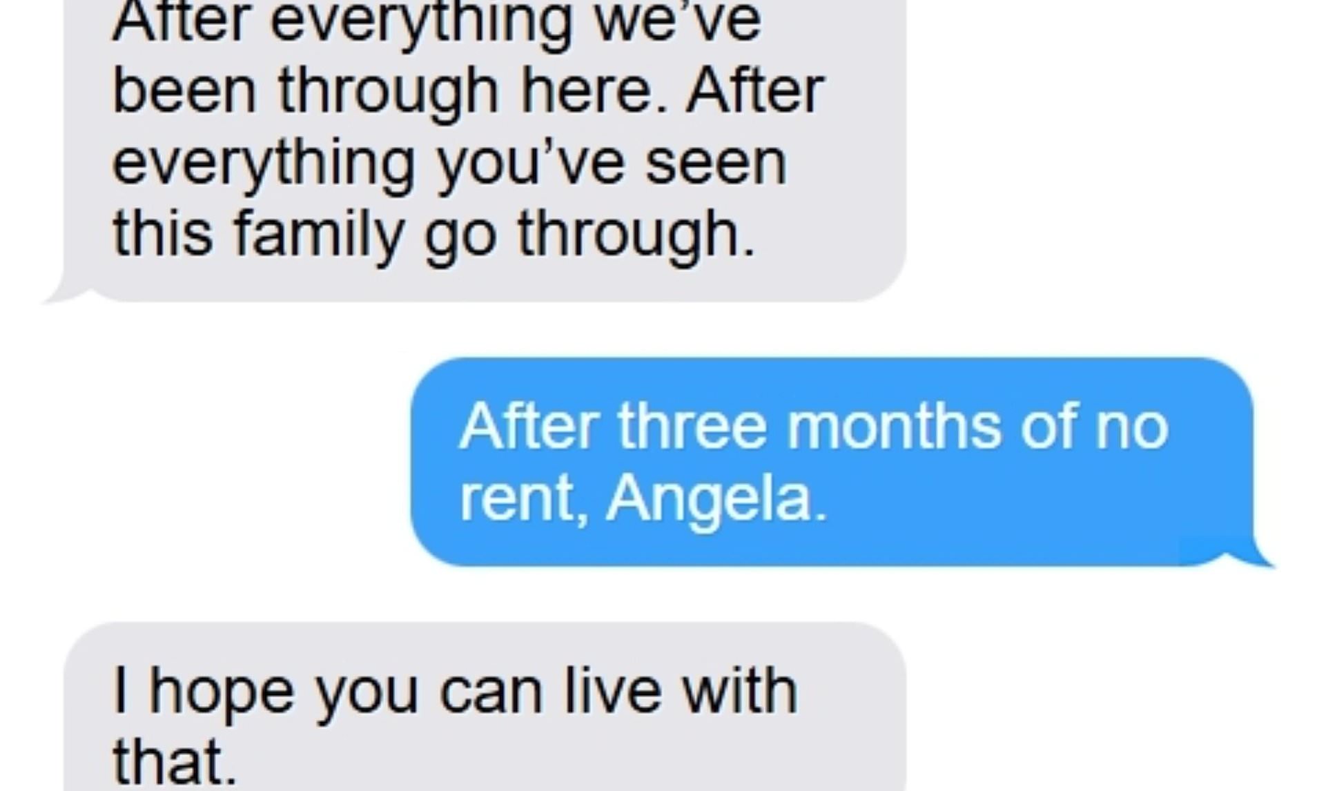 Landlord's blunt response to tenant's heartbreaking reason for falling ...