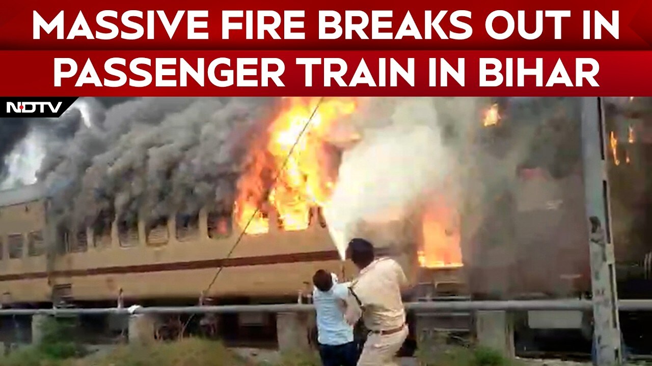 Passenger train catches fire in Bihar, short circuit likely cause