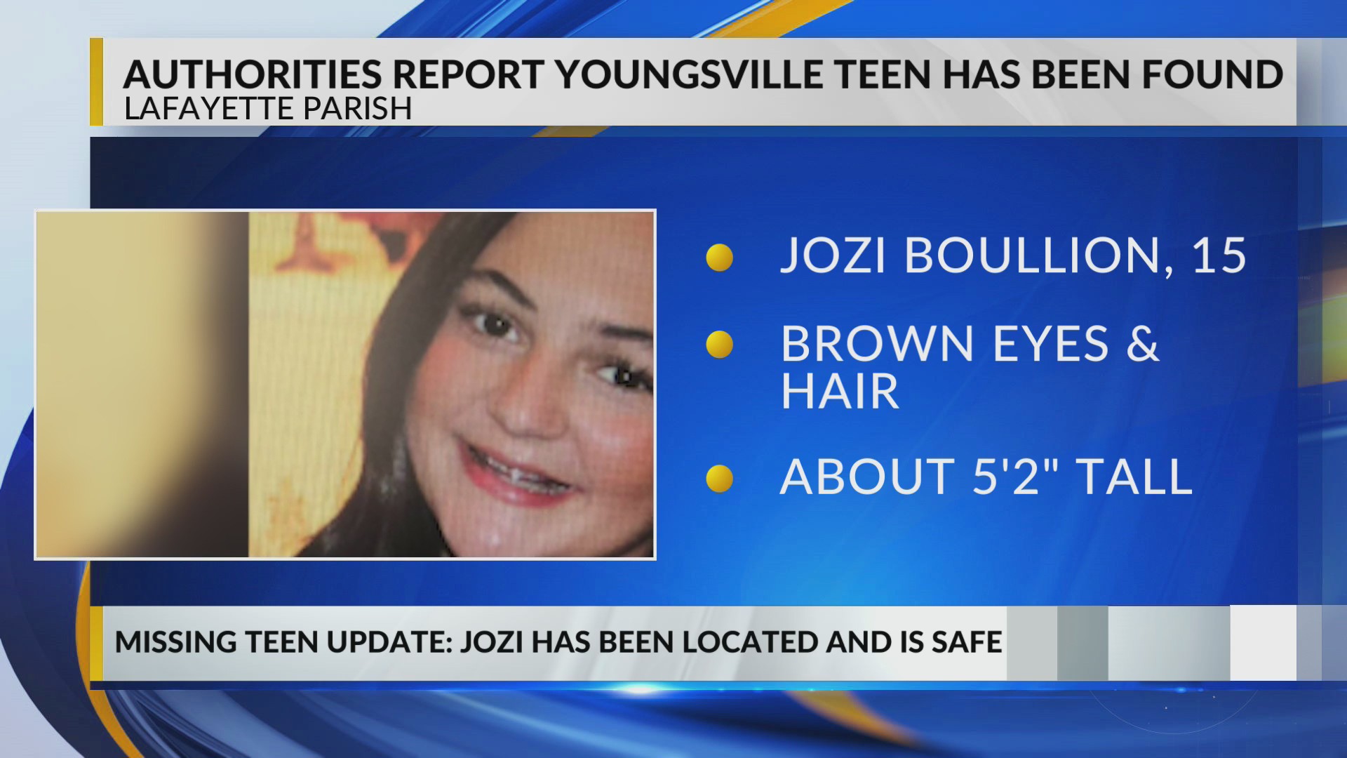 Missing Youngsville teen has been located