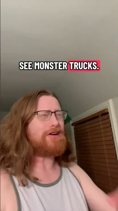 My kid's weekend was made by monster trucks!