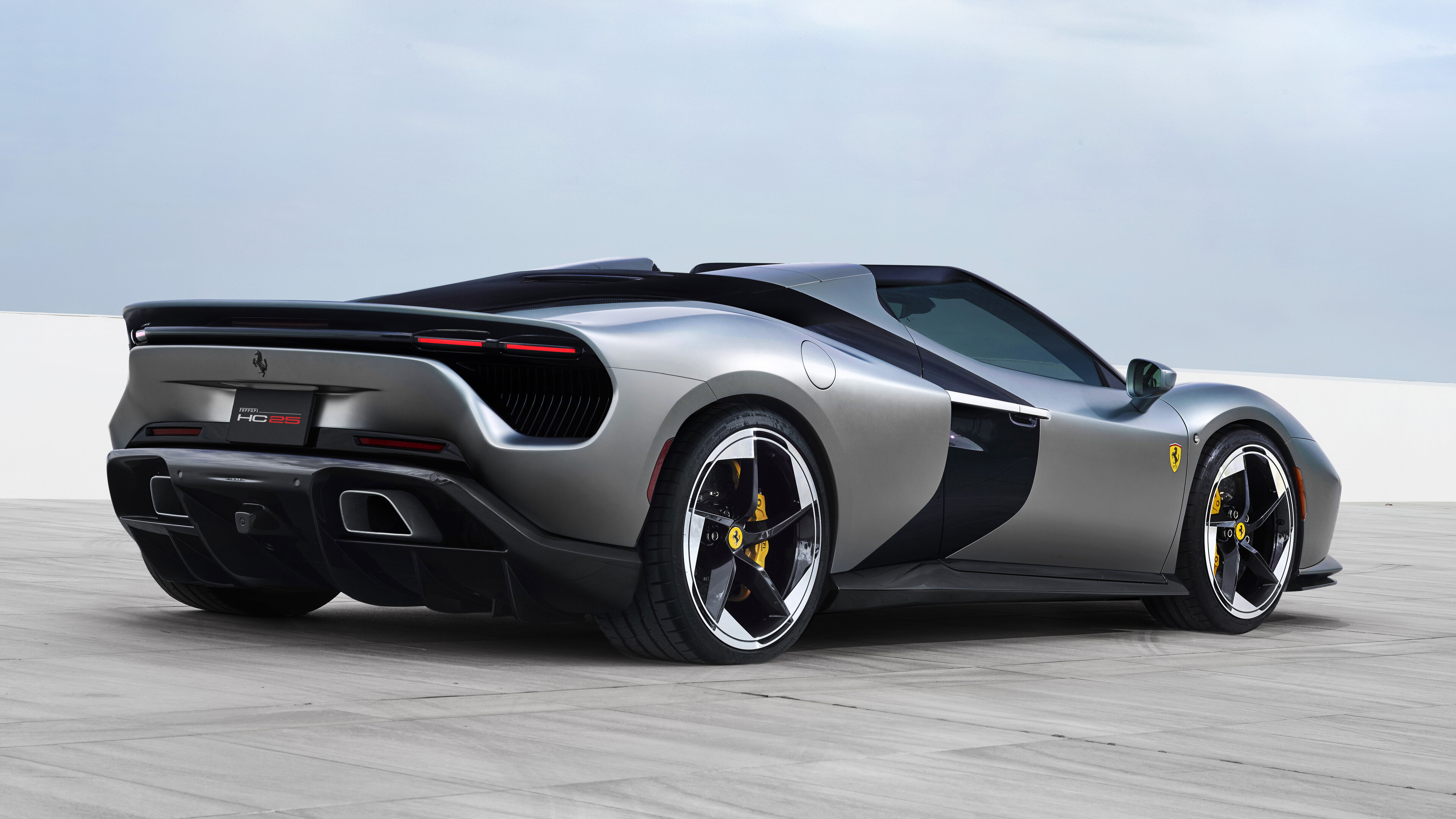 The HC25 is a one-off, rebodied V8 Ferrari F8 Spider