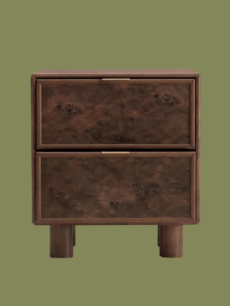 You would never guess these nightstands were actually a pair of IKEA ...