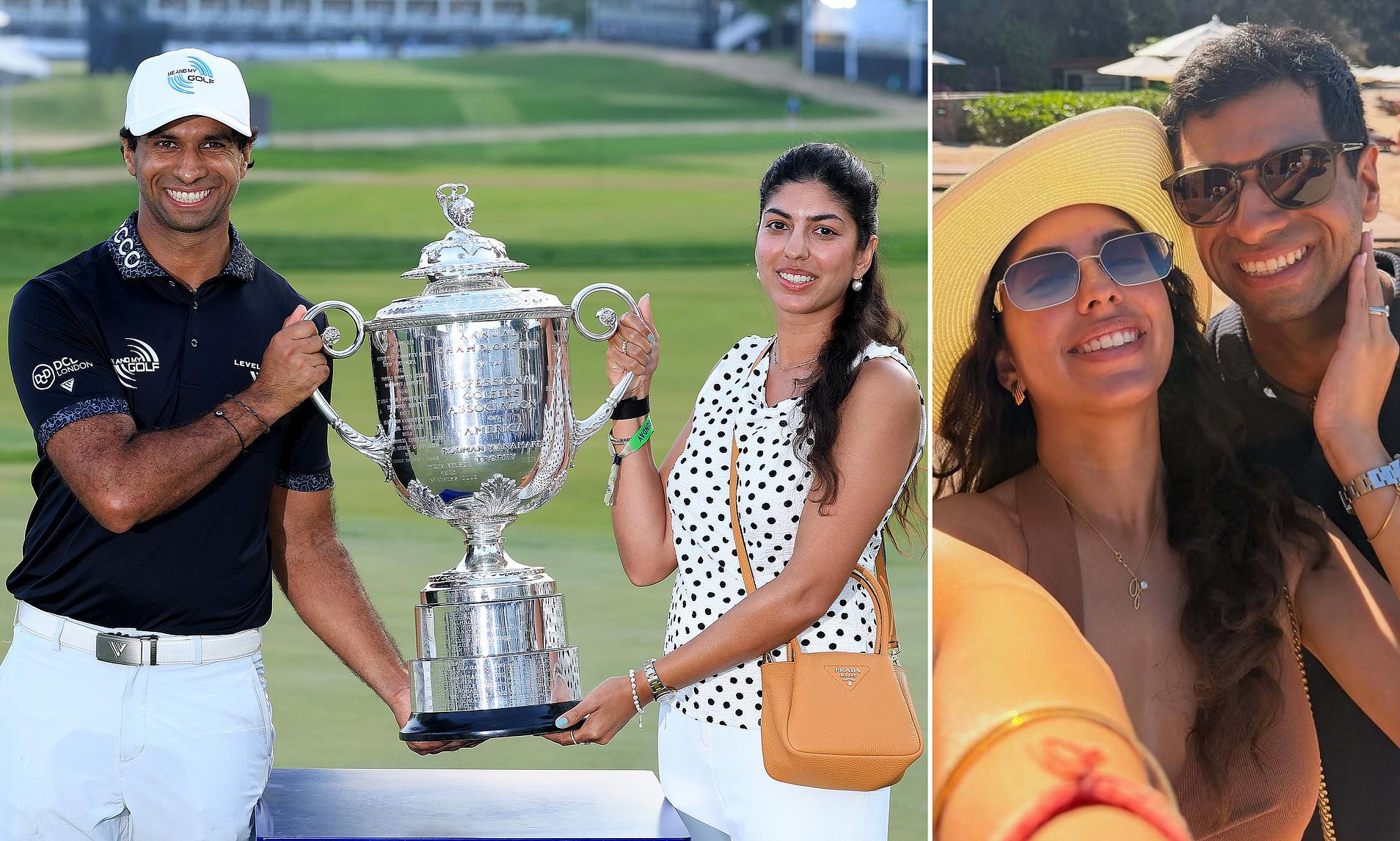 The Wife Behind Britain S 2 76m Pga Championship Winner Aaron Rai S