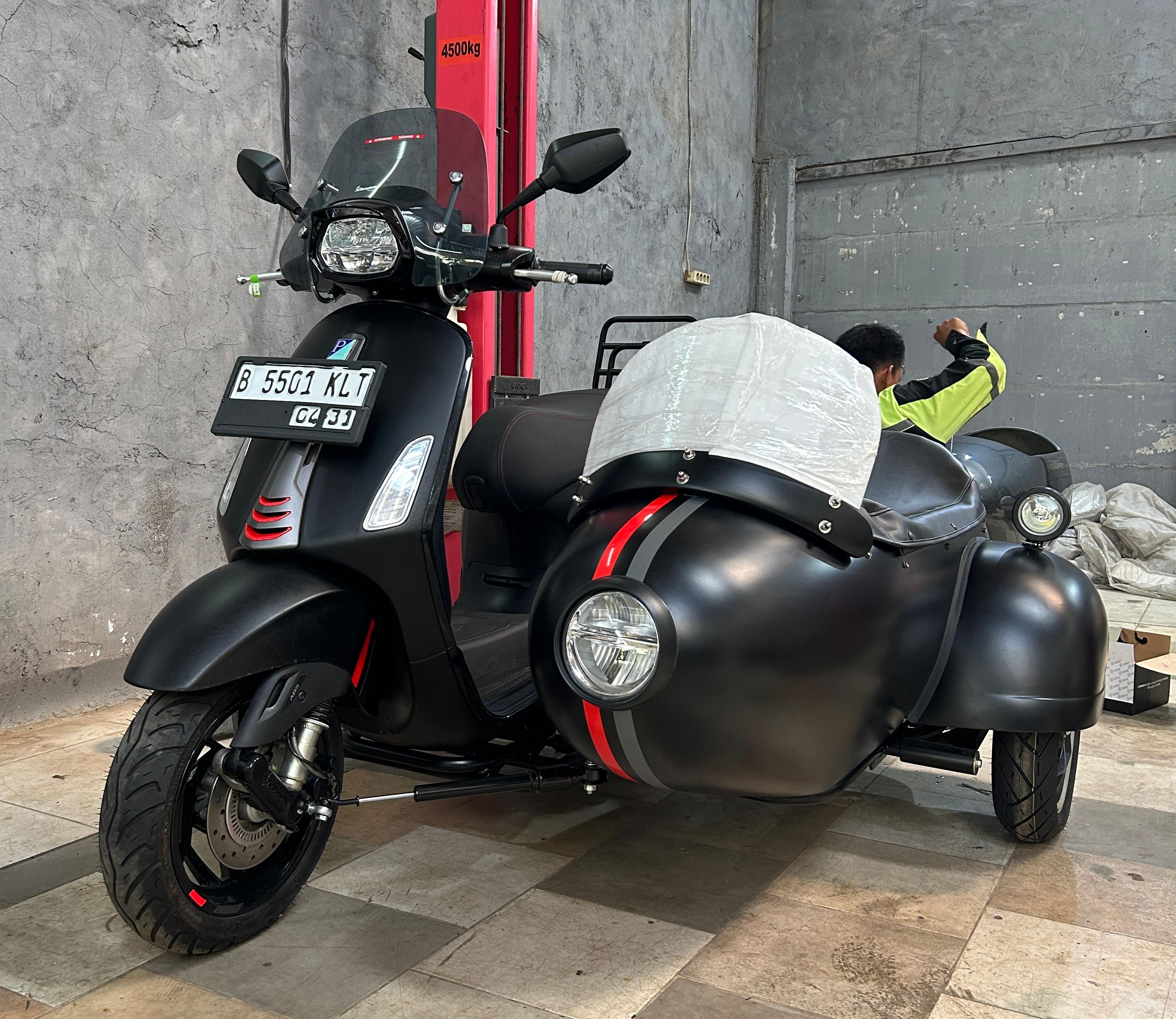 Ada di Jakarta! Bengkel ini bisa membuat sespan untuk berbagai motor