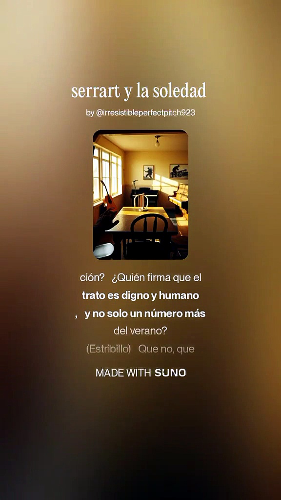 Sin nosotros no, supuesto tema de Joan Manuel Serrat generado con IA