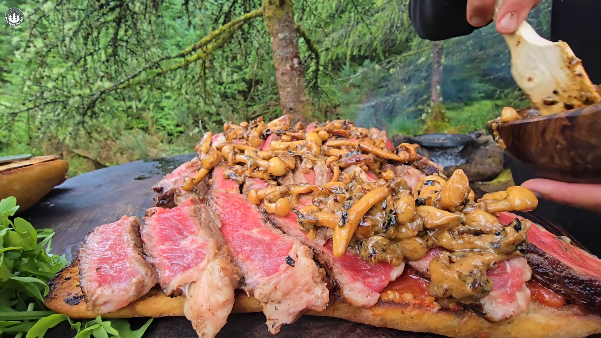 This is what happens when steak is marinated in mayo before the fire