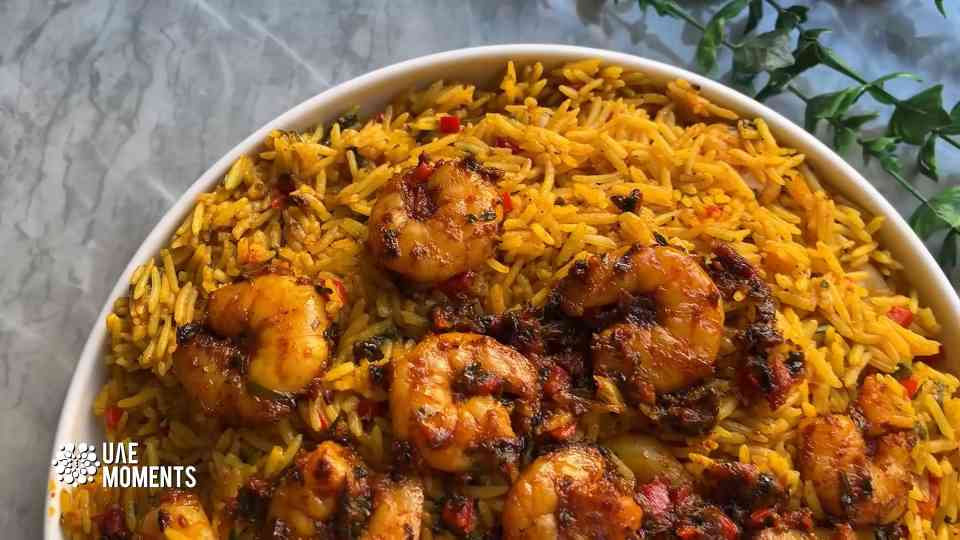 Shrimp kabsa (seafood)