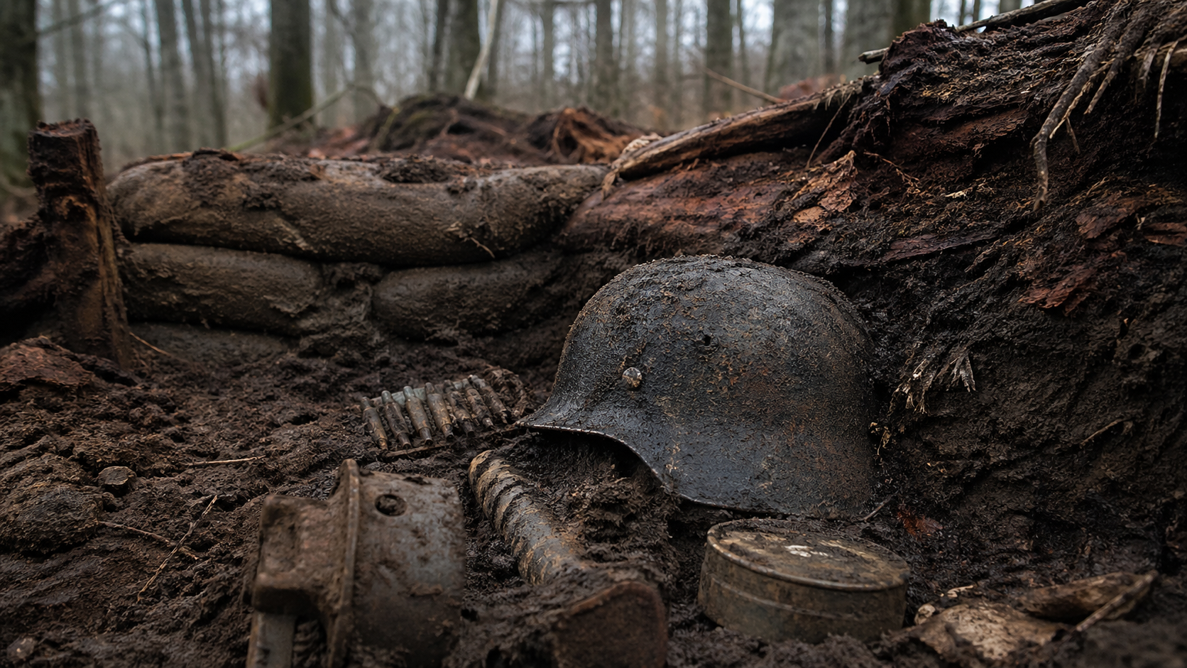 Buried German positions revealed a forgotten WWII front