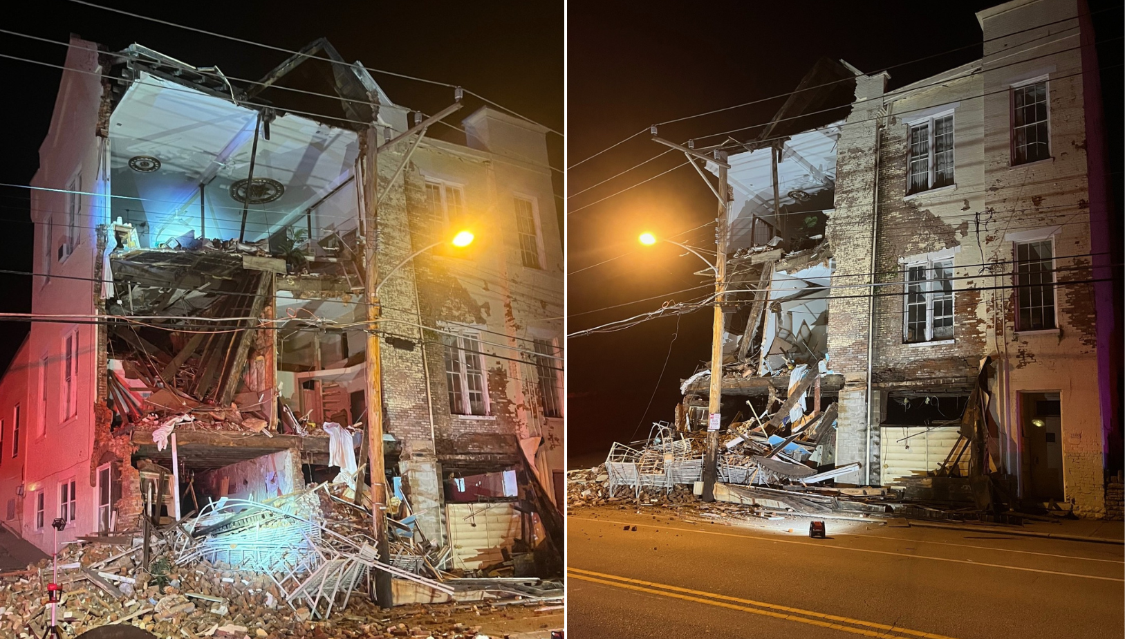 Building collapses in Cincinnati's East End, road closed for investigation