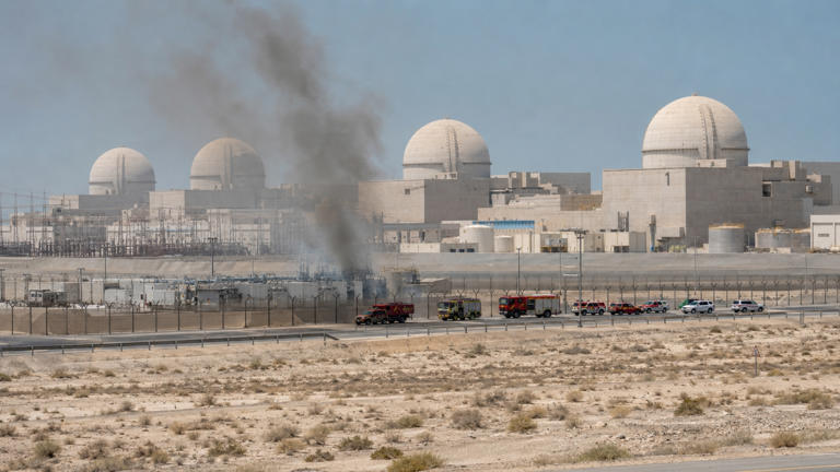 Drone strike sparks fire at UAE’s Barakah nuclear plant