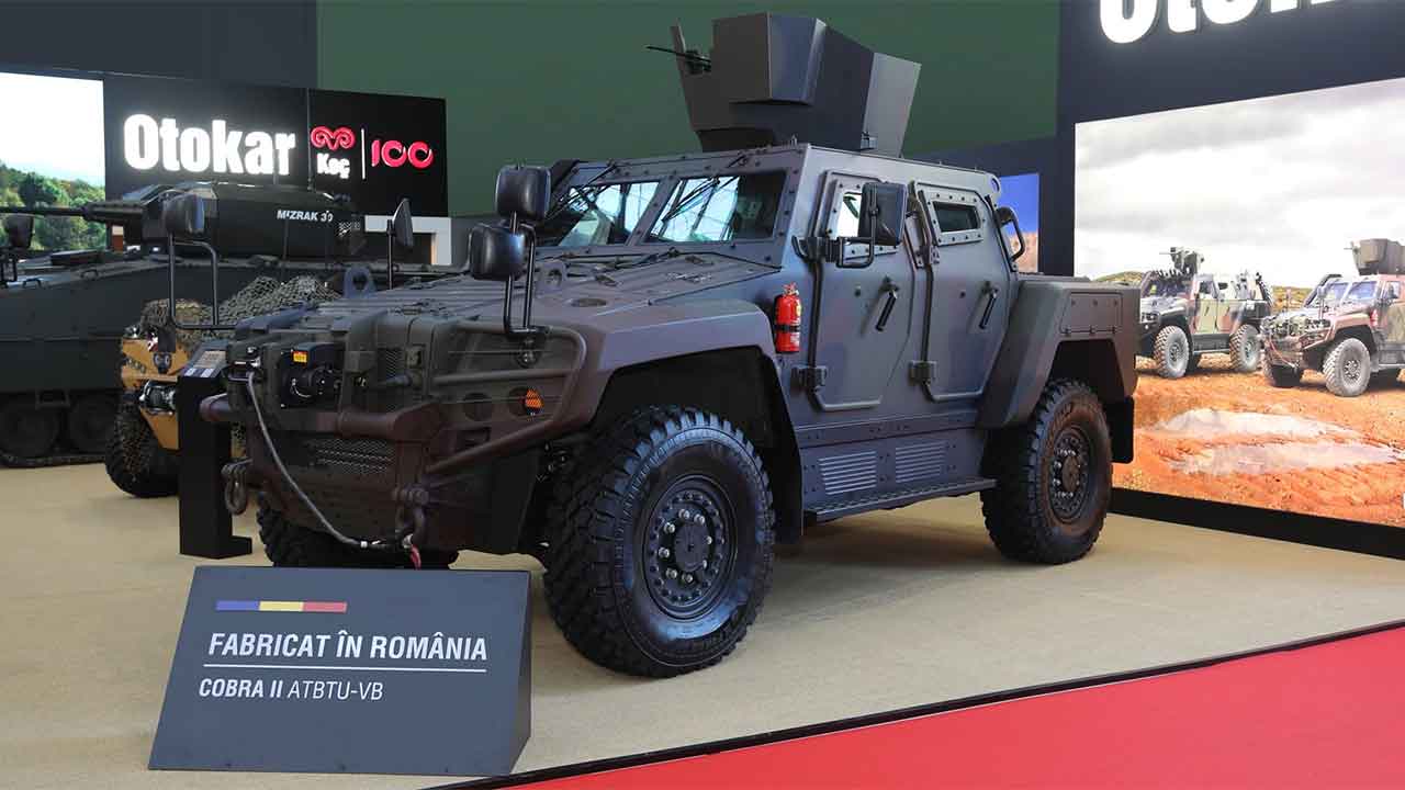 Romania unveils first domestically produced Cobra II armored vehicle